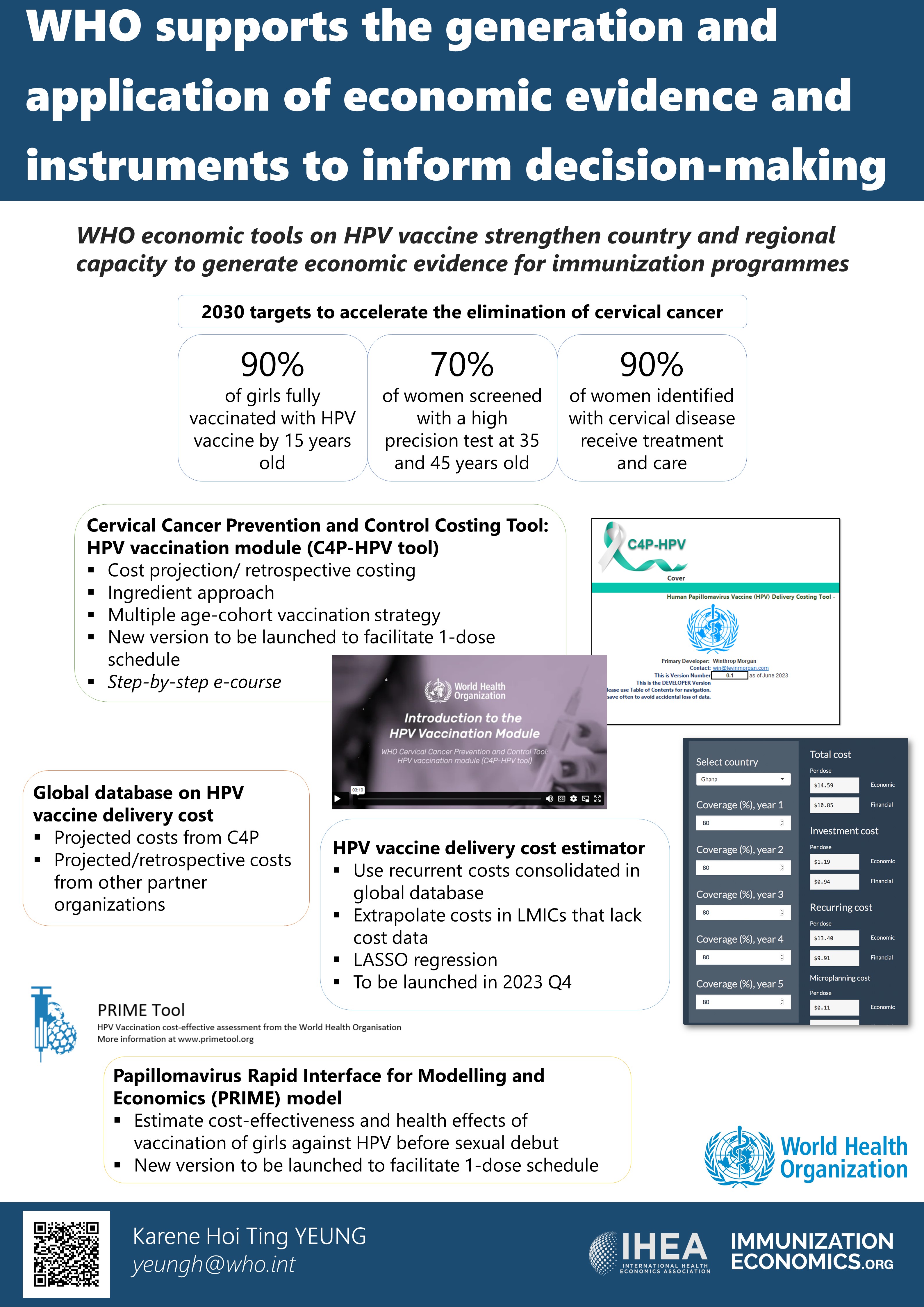 WHO economic tools on HPV vaccine strengthen country and regional ...