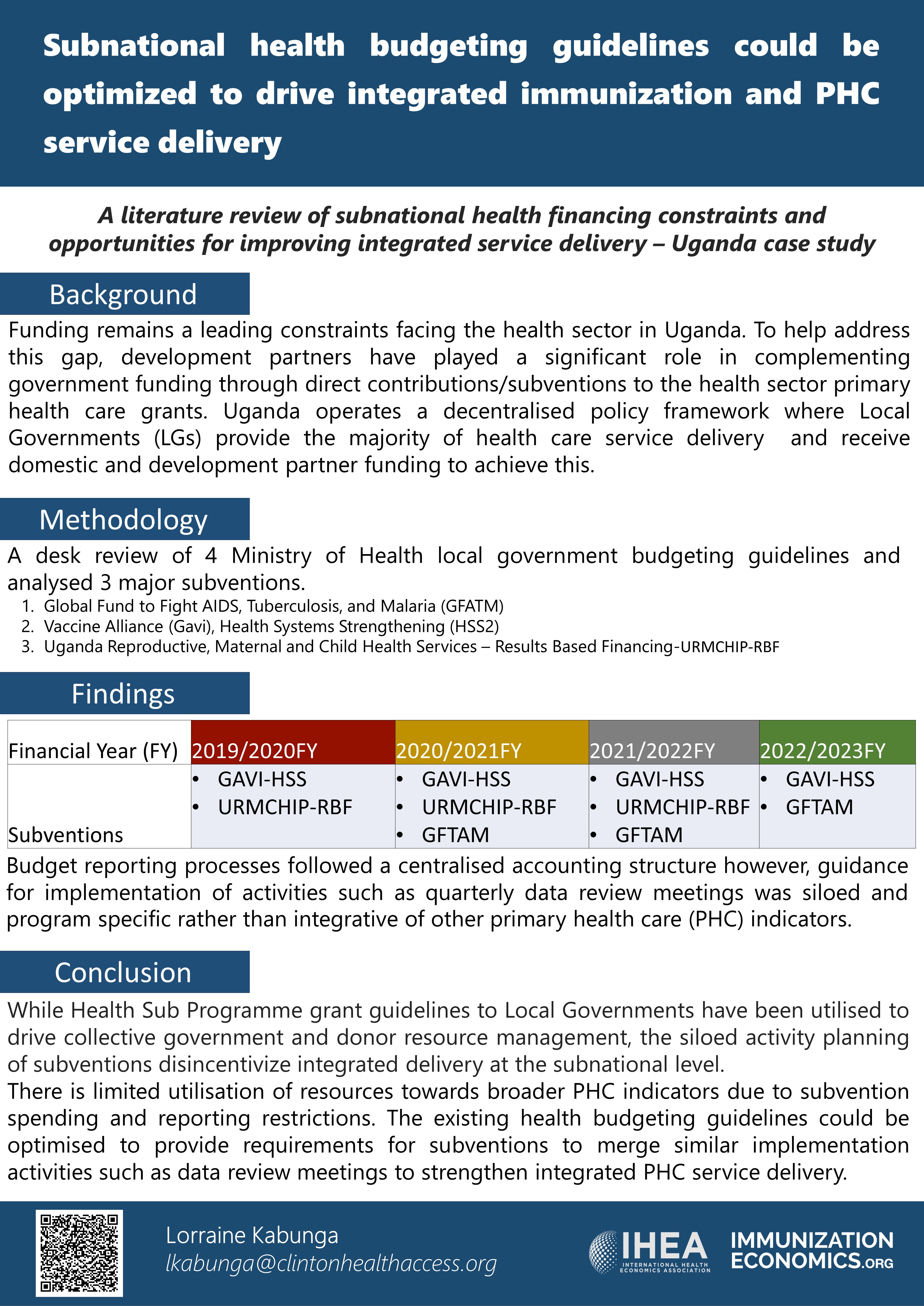 Subnational health financing constraints and opportunities for improving integrated service ...