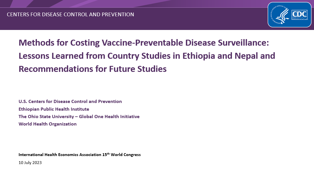 Methods for costing vaccine-preventable disease surveillance: Lessons learned from country ...