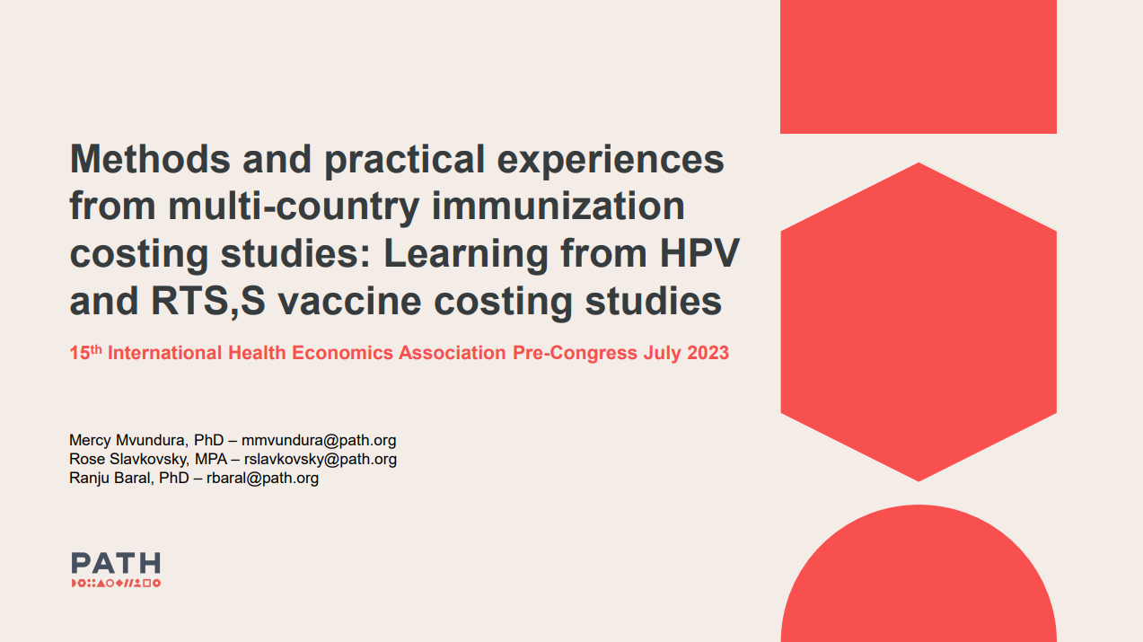 Methods and practical experiences from multi-country immunization ...