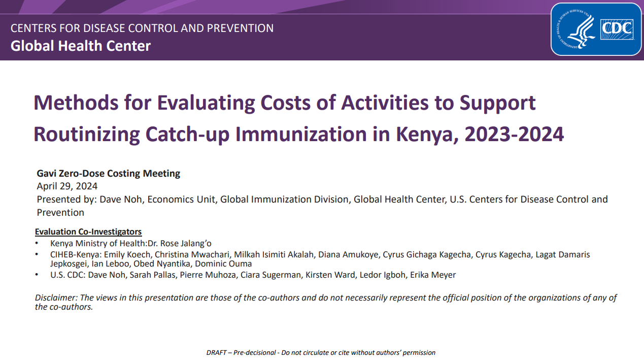 Methods for evaluating costs of activities to support routinizing catch ...
