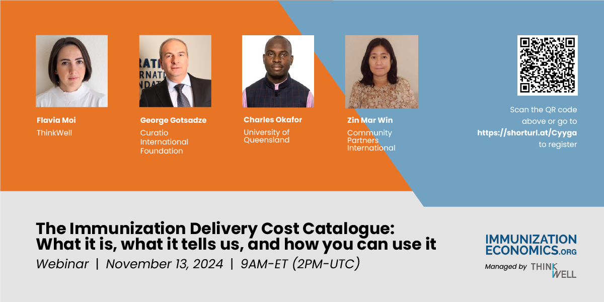 Register for our webinar on the Immunization Delivery Cost Catalogue on November 13 ...