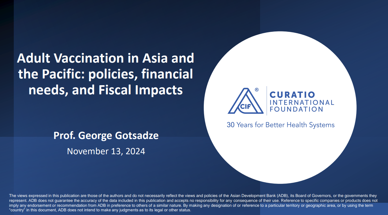 Adult Vaccination in Asia and the Pacific: policies, financial needs ...